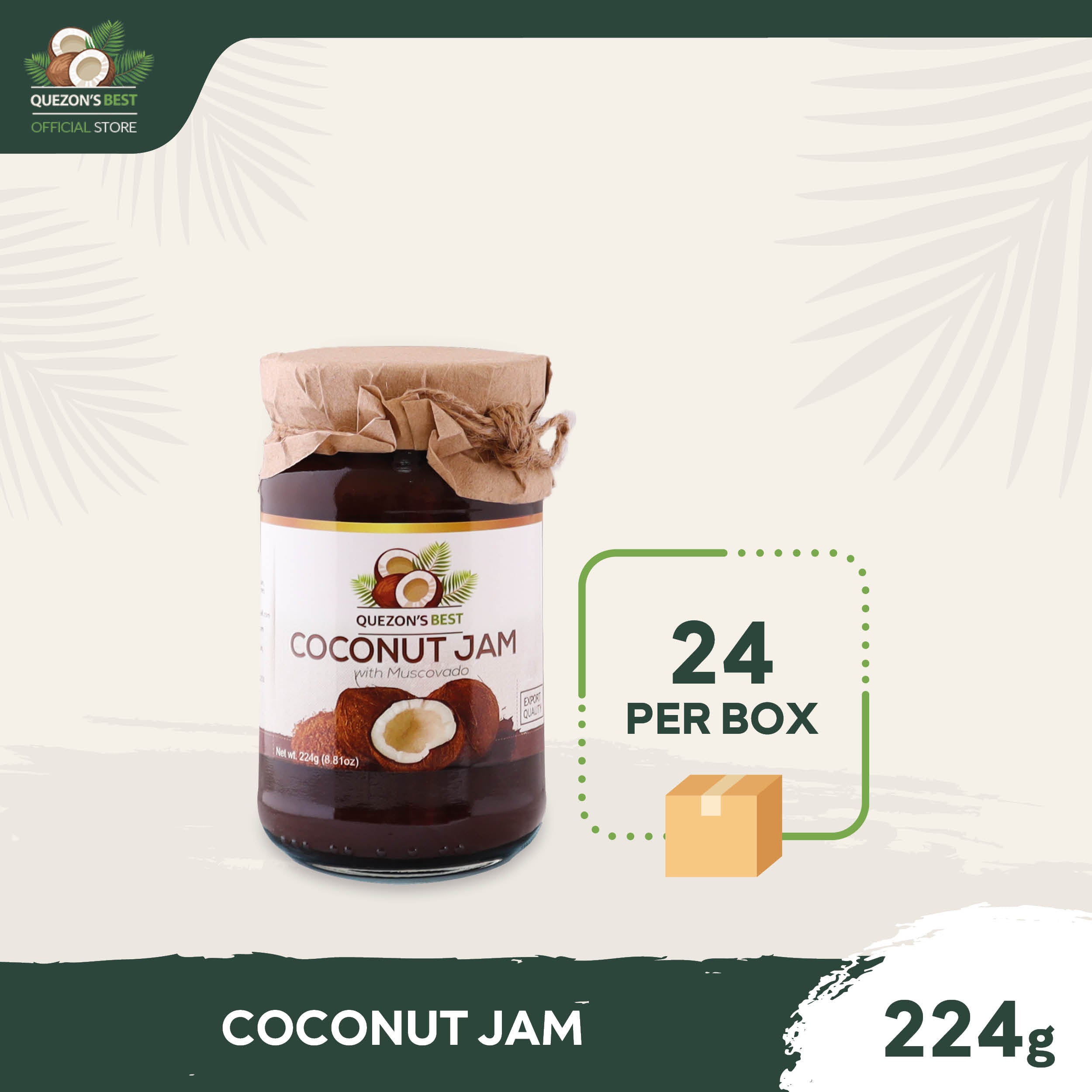 Quezon's Best Coconut Jam with Muscovado 224g x 24 - Case – Quezon's ...